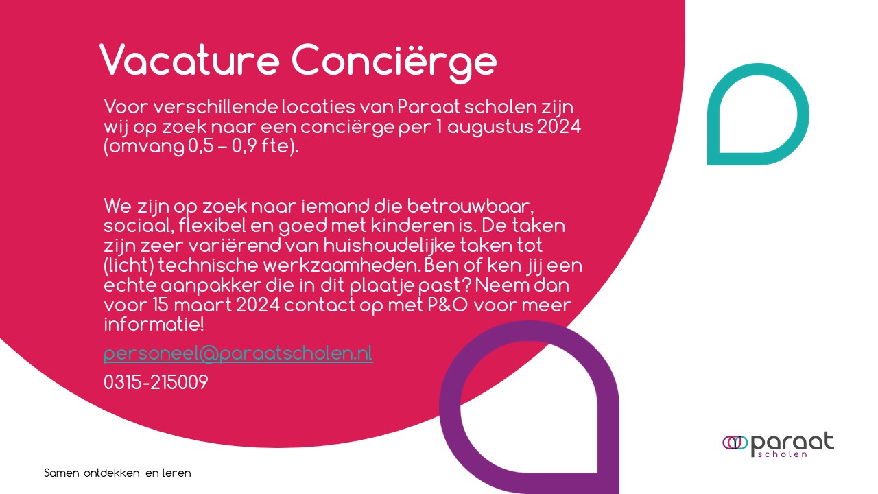 Werken bij - Paraat scholen